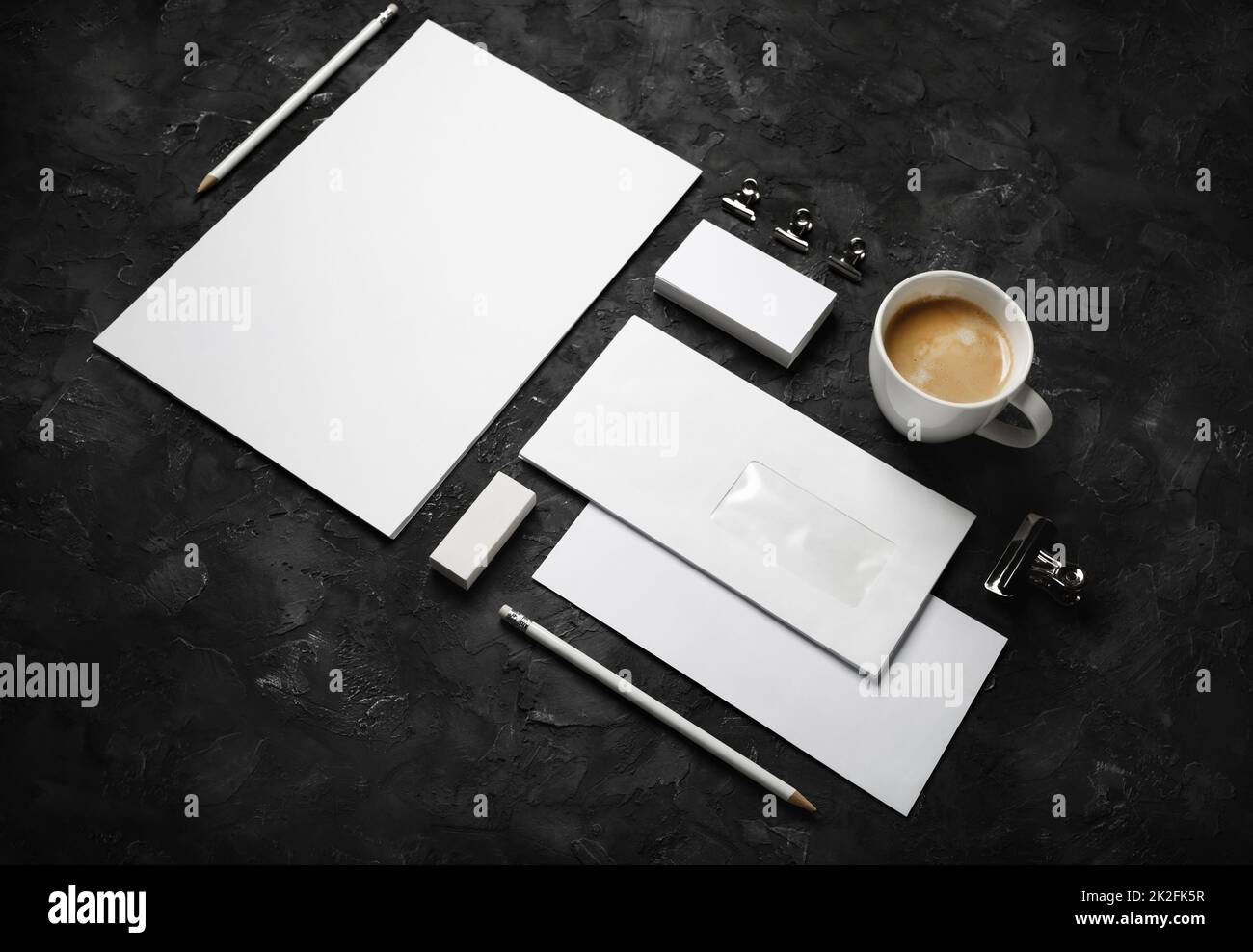 Blank corporate stationery Stock Photo - Alamy