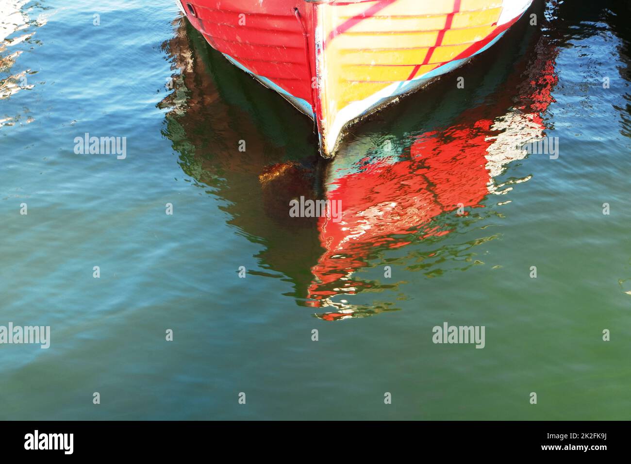 Boat bow on the water Stock Photo - Alamy