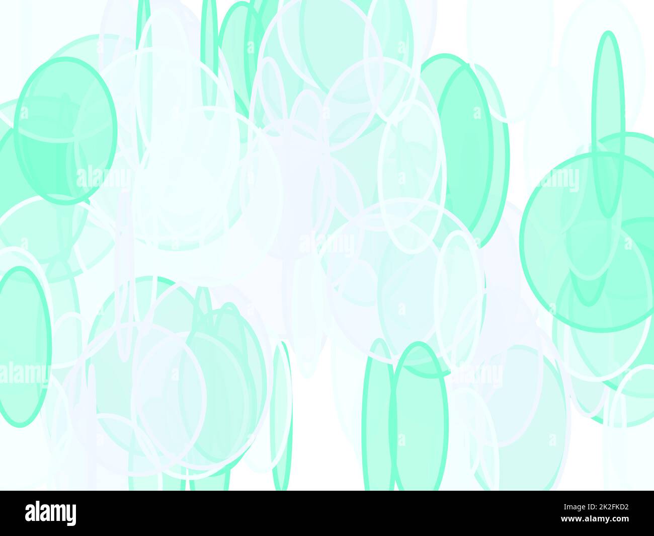 Abstract green blue ellipses with white background Stock Photo - Alamy