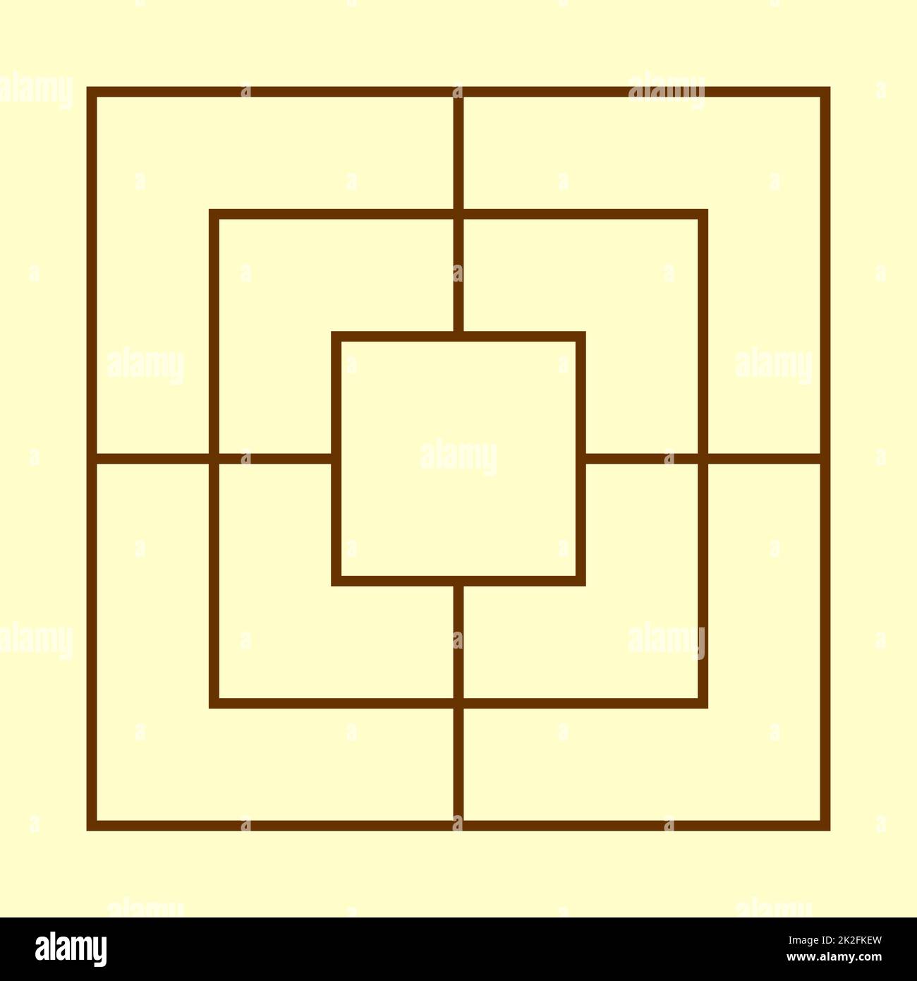 nine man morris board Stock Photo - Alamy