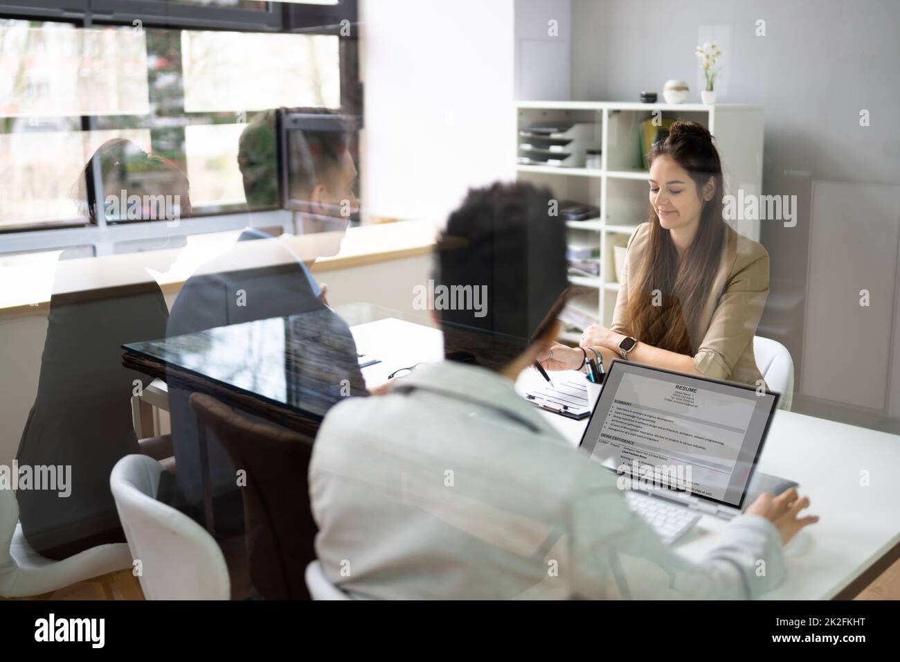 Group Job Employment Interview And Recruitment Stock Photo - Alamy