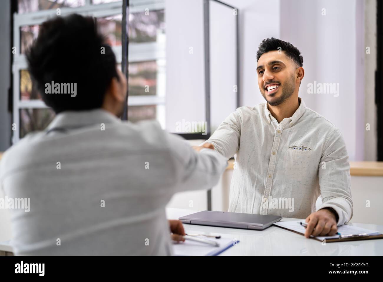 Staffing Interview In Office Stock Photo - Alamy