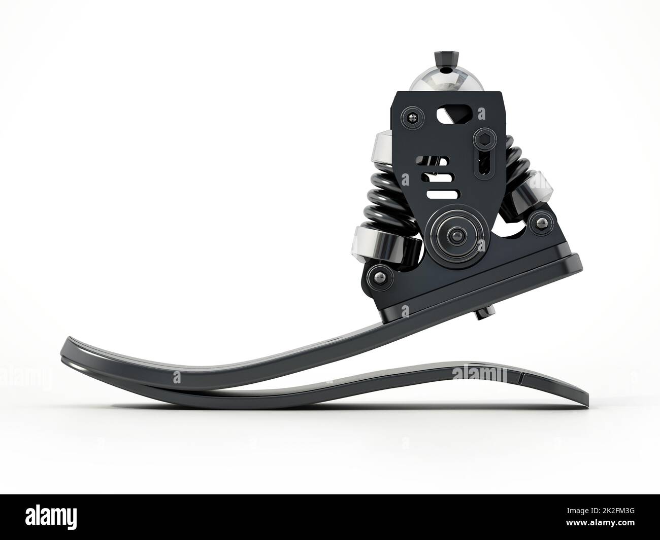 Robotic leg isolated on white background. 3D illustration Stock Photo ...
