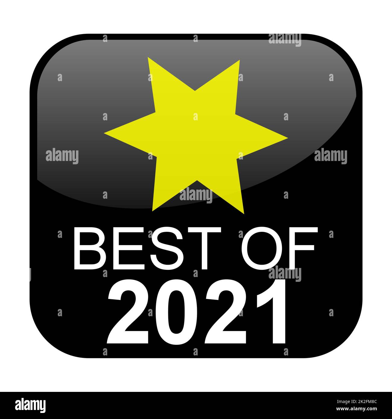 Best of 2021 - Black Button icon Stock Photo - Alamy