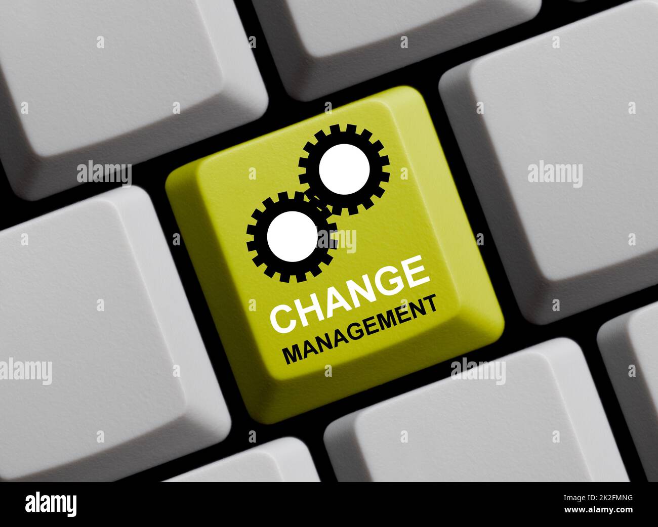 Computer Keyboard: Change Management 3D Illustration Stock Photo - Alamy