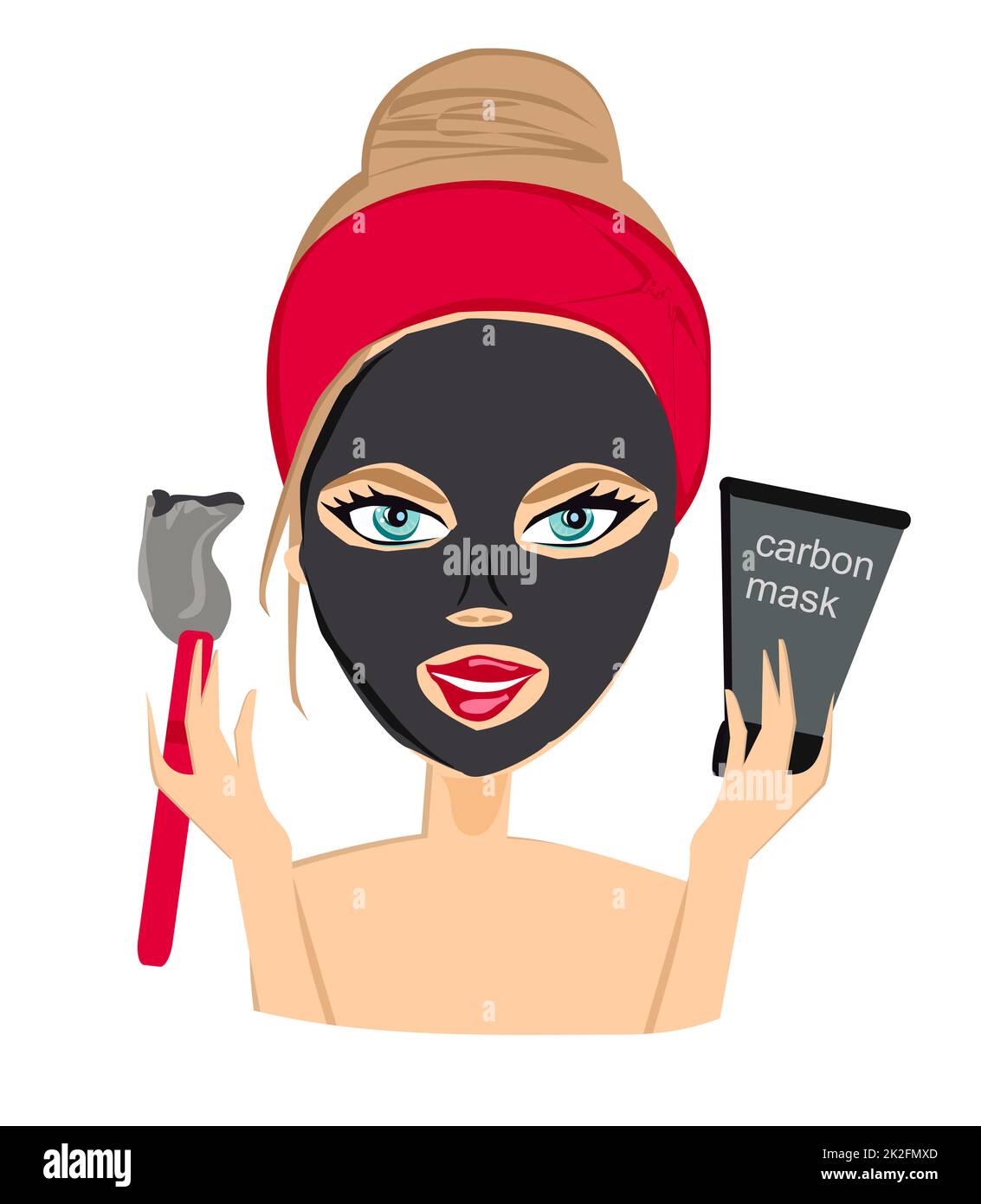 Beauty model girl face Cut Out Stock Images & Pictures - Alamy