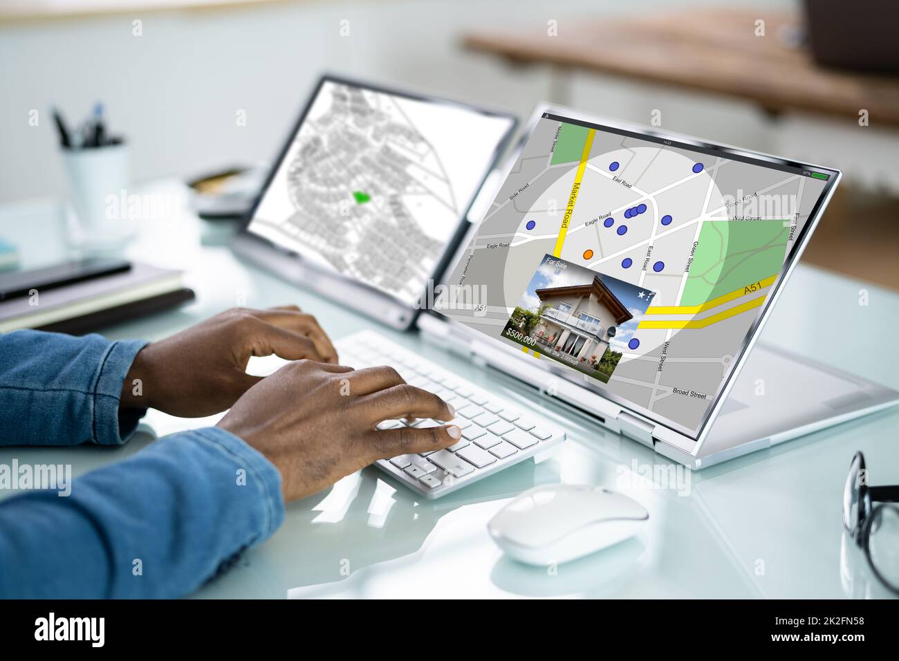 Map of the estate hi-res stock photography and images - Alamy