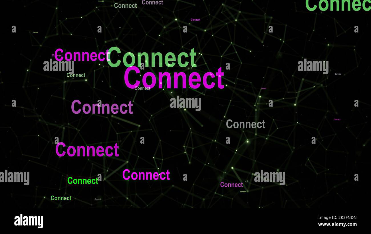 Connect text against technology background Stock Photo - Alamy