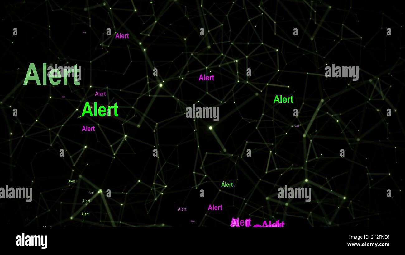 Alert text against abstract motion background Stock Photo - Alamy