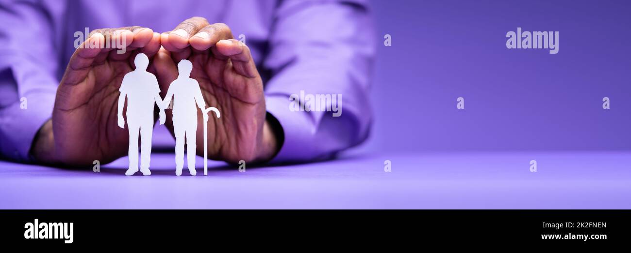 Protecting elderly people hi-res stock photography and images - Alamy