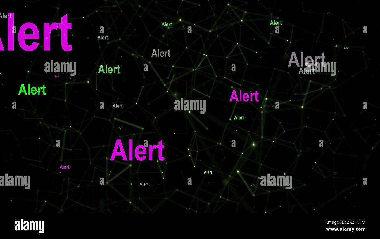 Alert text against abstract background Stock Photo - Alamy