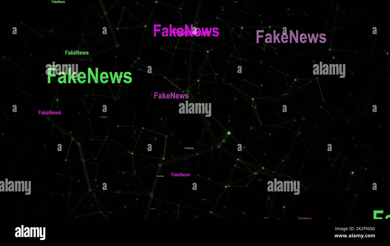 Fake news text against network background Stock Photo - Alamy