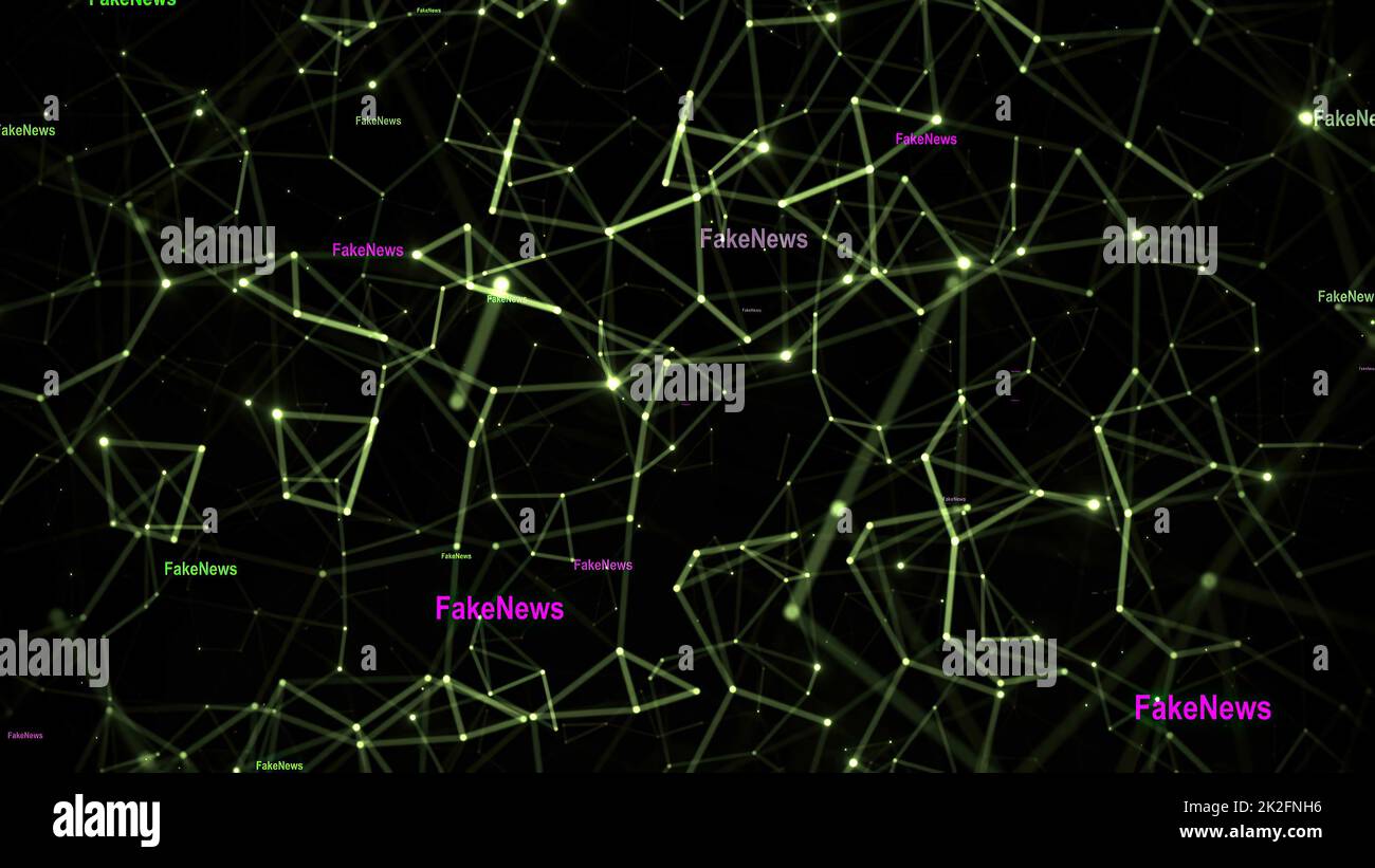 Fake news text against network background Stock Photo - Alamy