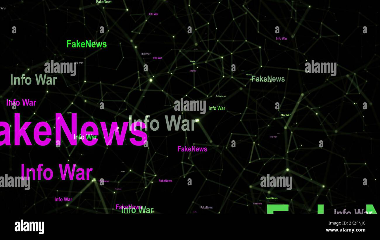 Info war and fake news text against network background Stock Photo - Alamy