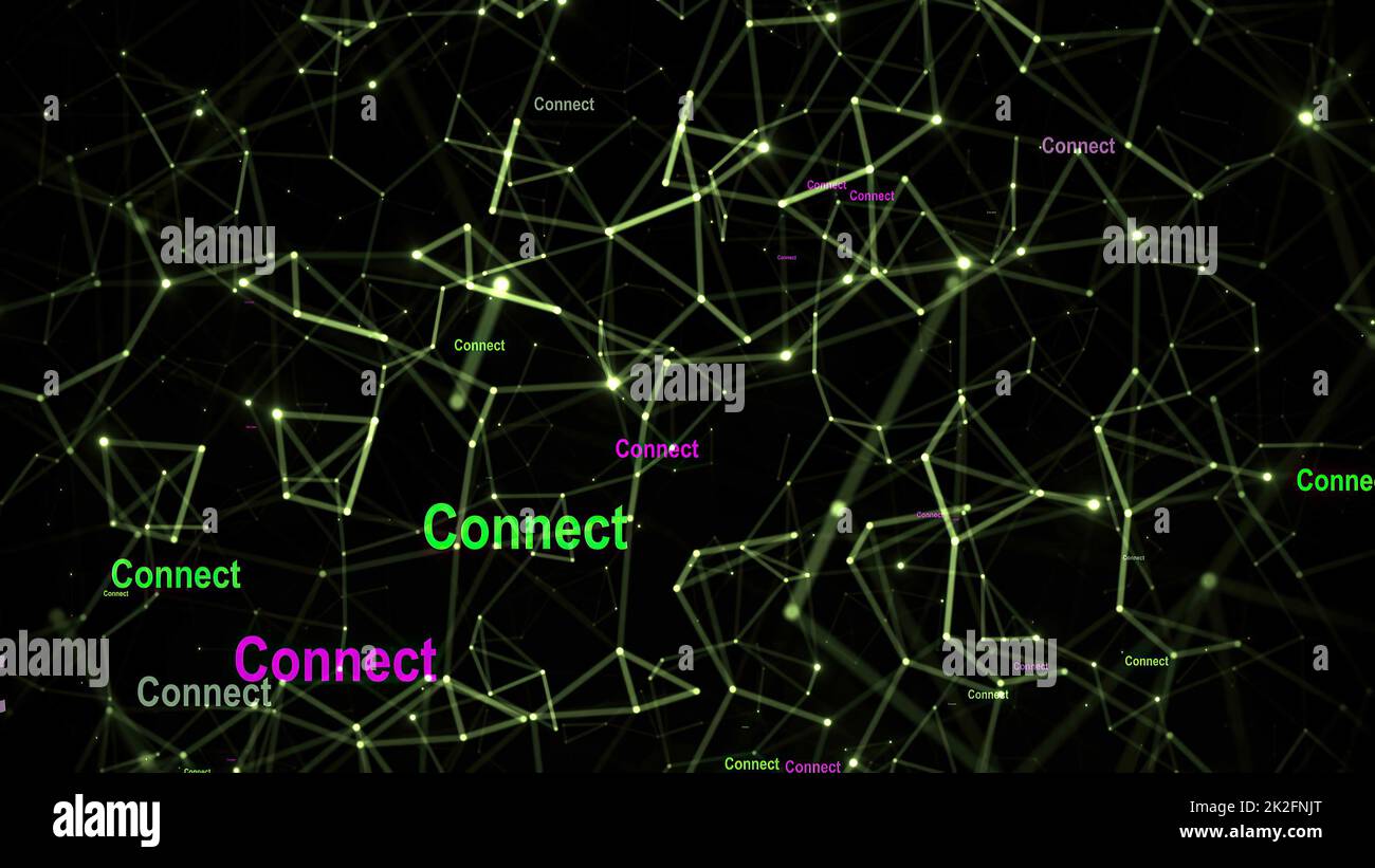 Connect text against technology background Stock Photo - Alamy