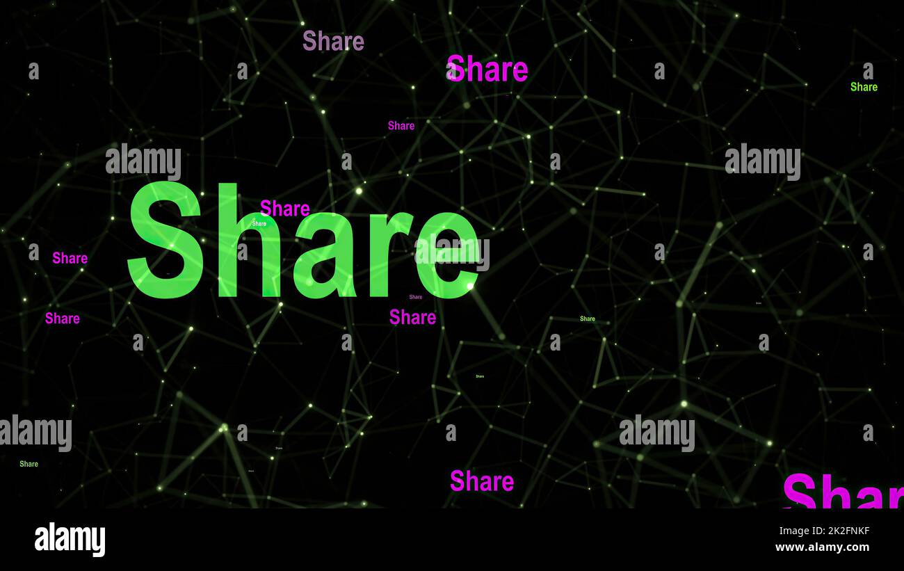 Share text against abstract background Stock Photo - Alamy