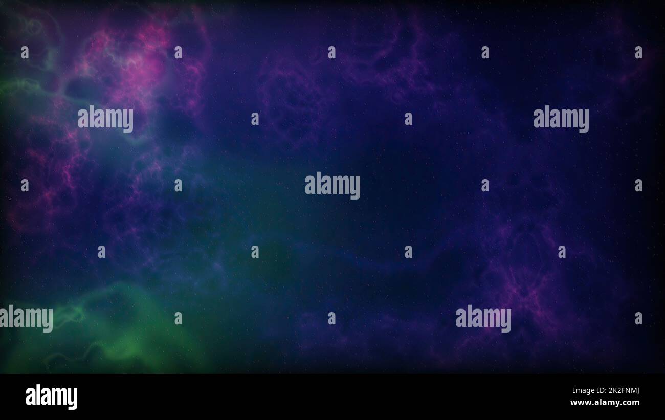 Space Flight Into A Star Field In Galaxy Clouds And Lightning Nebula ...