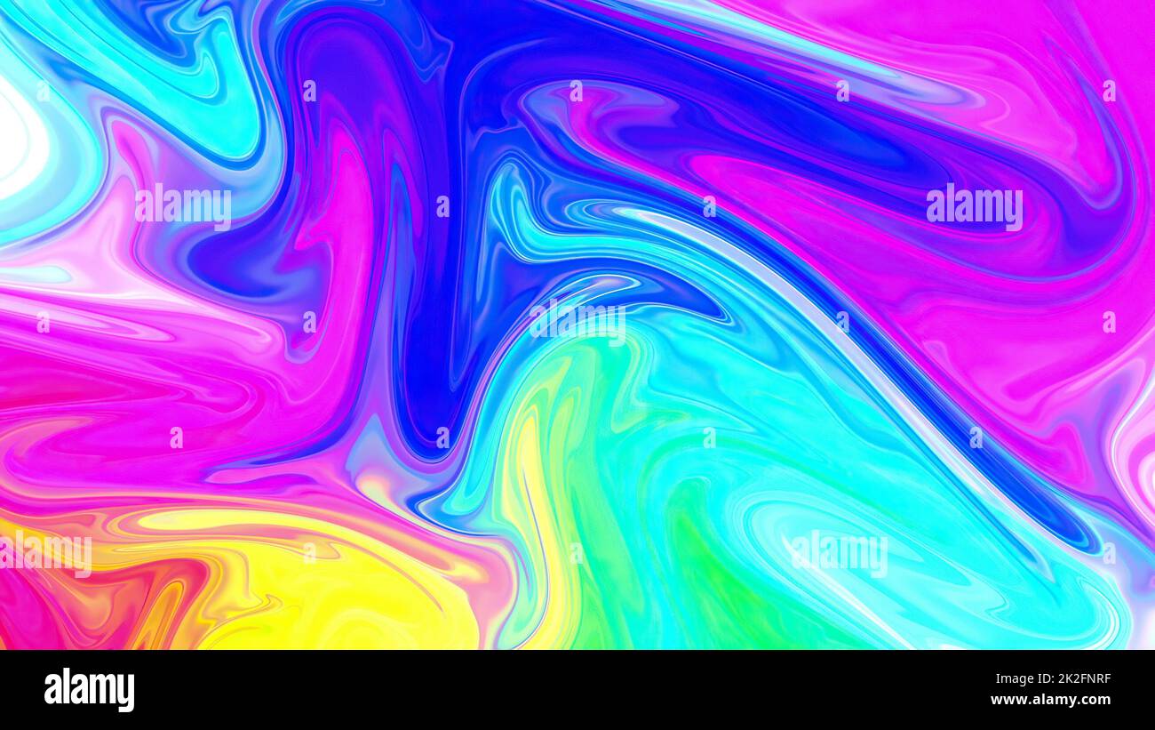Colorful paint mix with gradient vivid colors Stock Photo - Alamy