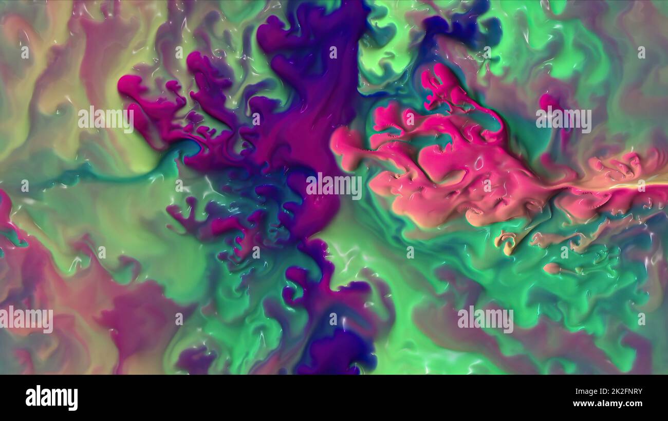 Colorful paint mix with gradient vivid colors Stock Photo - Alamy