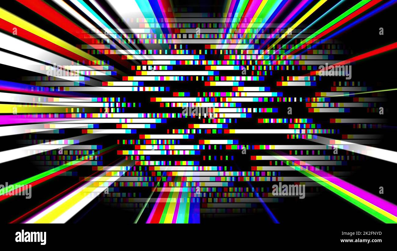 Colorful light rays and pixels Stock Photo - Alamy
