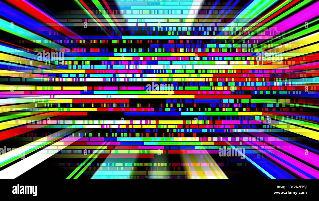 Colorful light rays and pixels Stock Photo - Alamy