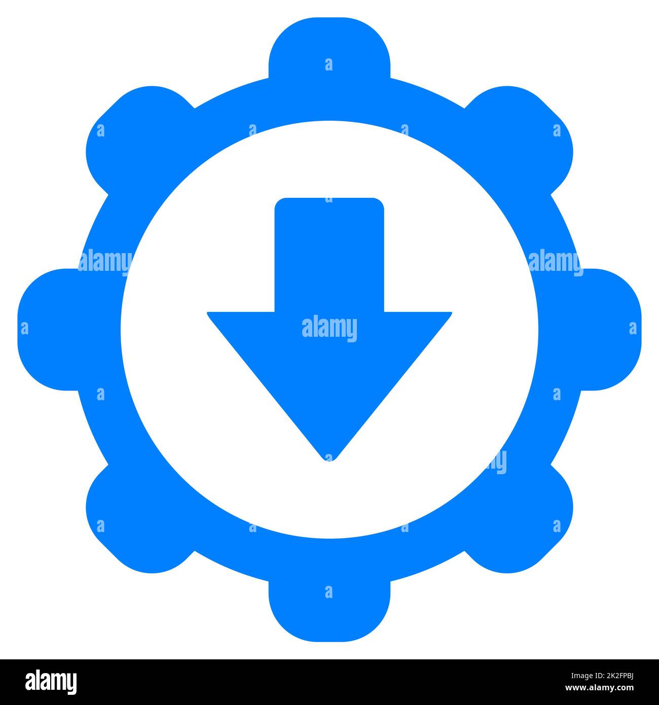 Cogwheel with arrow Cut Out Stock Images & Pictures - Alamy