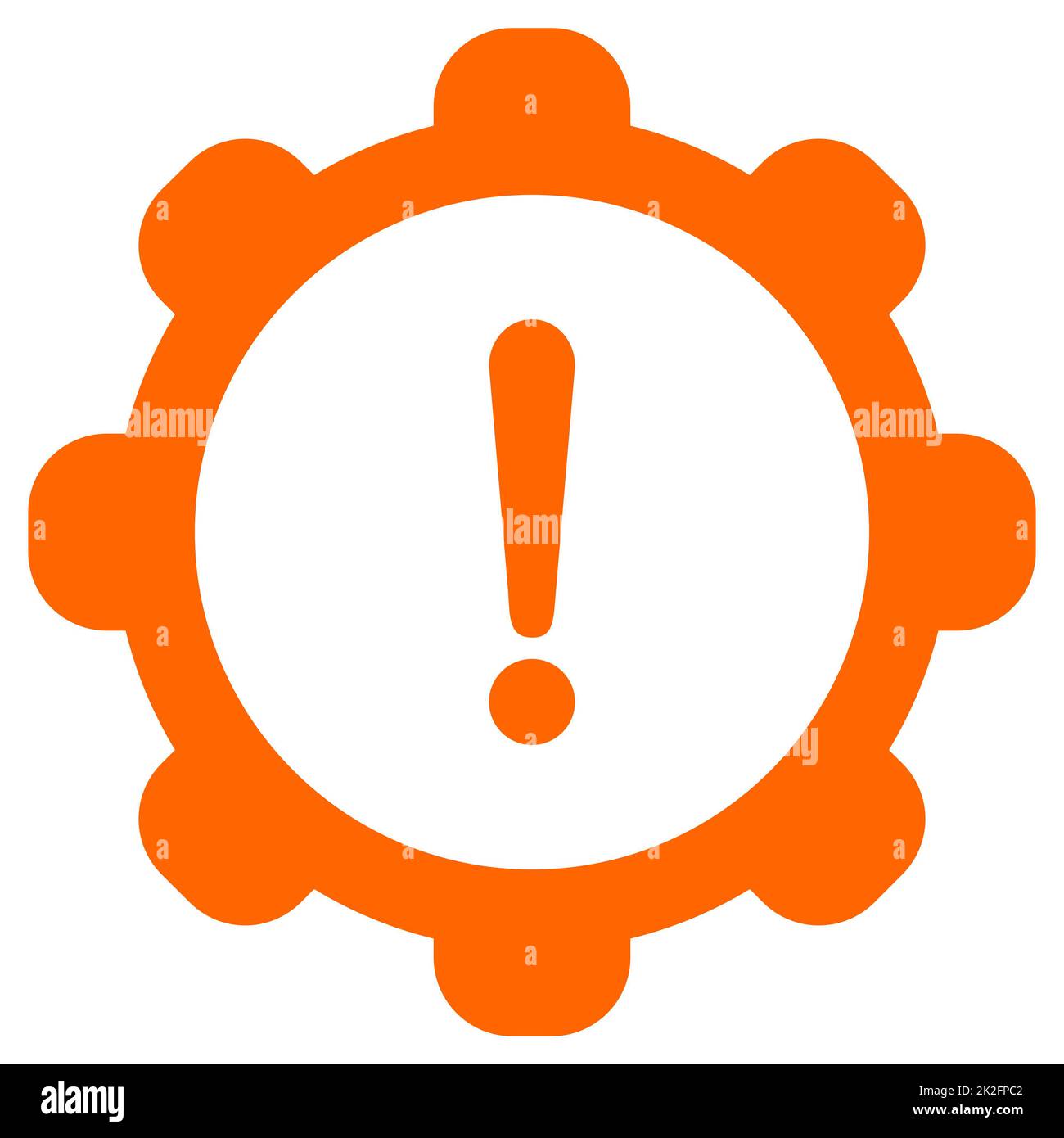 Exclamation mark and wheel Stock Photo - Alamy