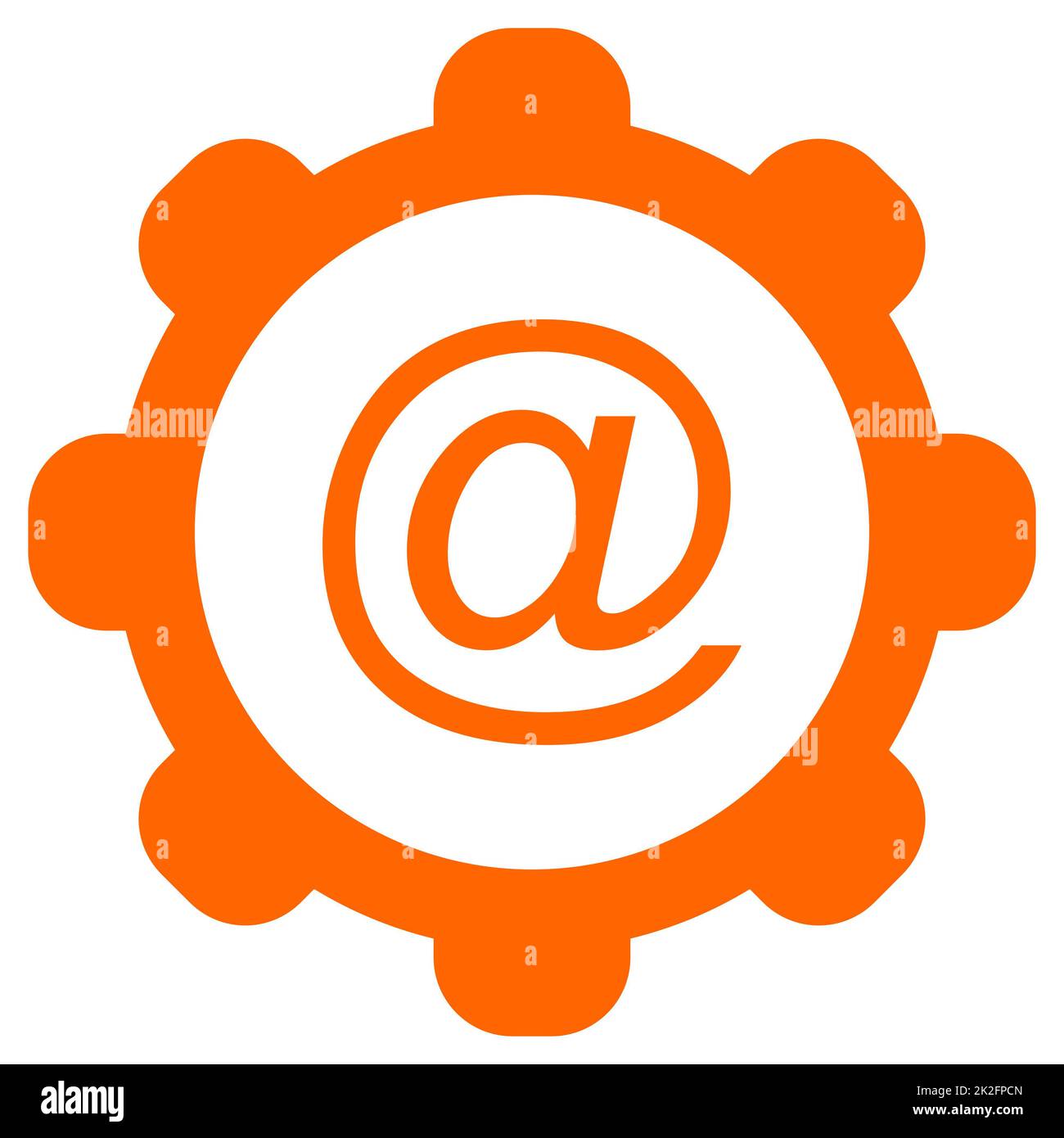E-mail symbol and wheel Stock Photo - Alamy