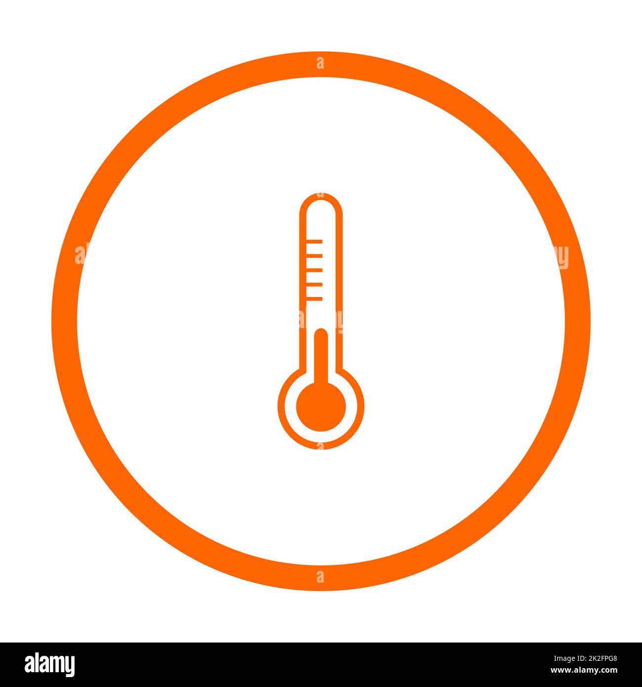 Thermometer and circle Stock Photo - Alamy