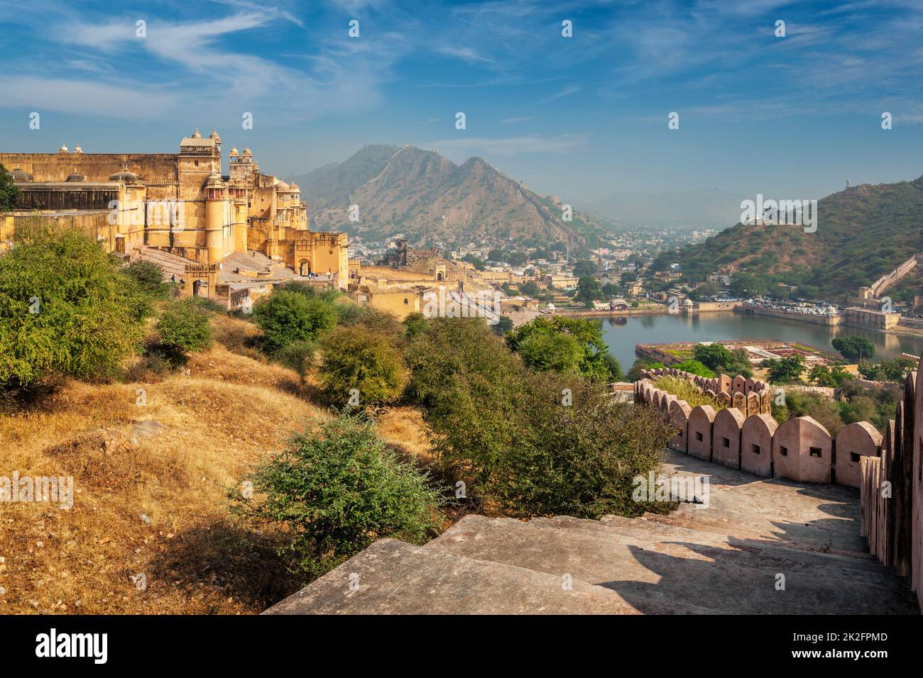 Amer aka Amber fort, Rajasthan, India Stock Photo - Alamy
