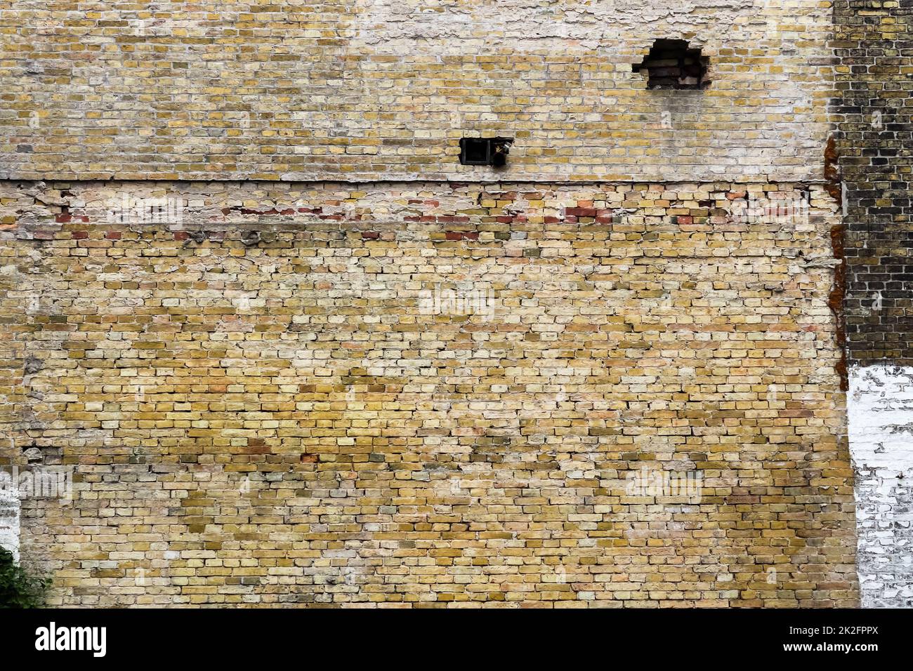 Old brick wall. Texture of old weathered brick wall panoramic ...