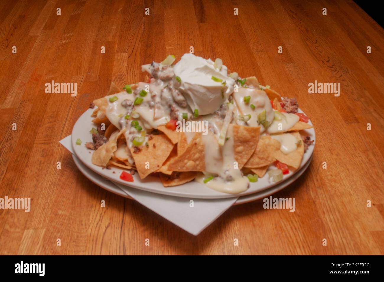 Delicious Mexican Nachos Stock Photo - Alamy