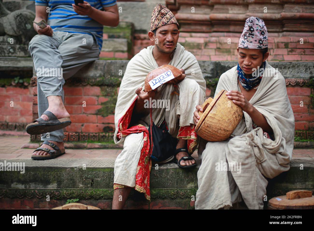 Nepal. 23rd Sep, 2022. People from Raute community waits for the ...