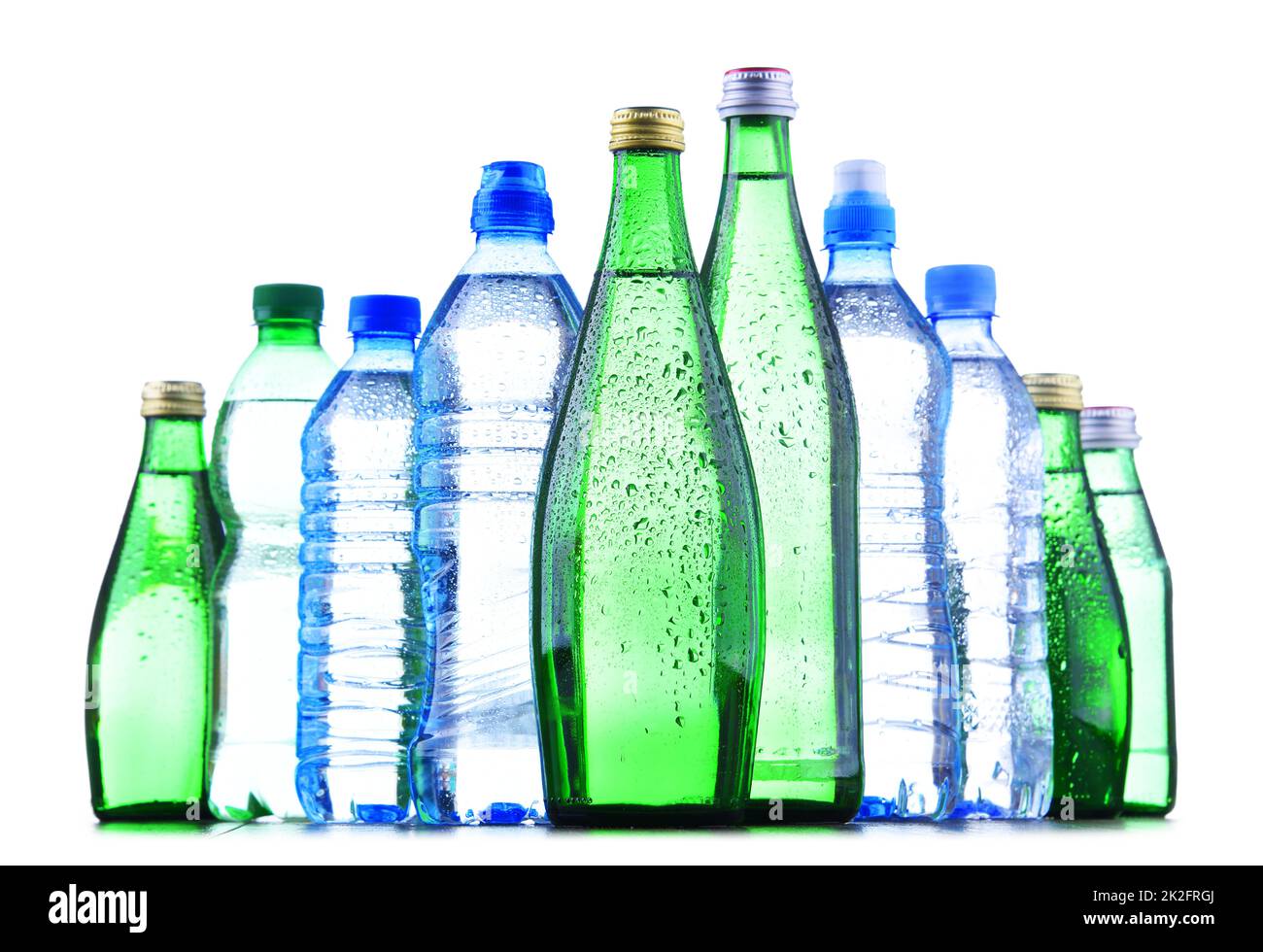 Different sorts of bottles containing mineral water Stock Photo - Alamy