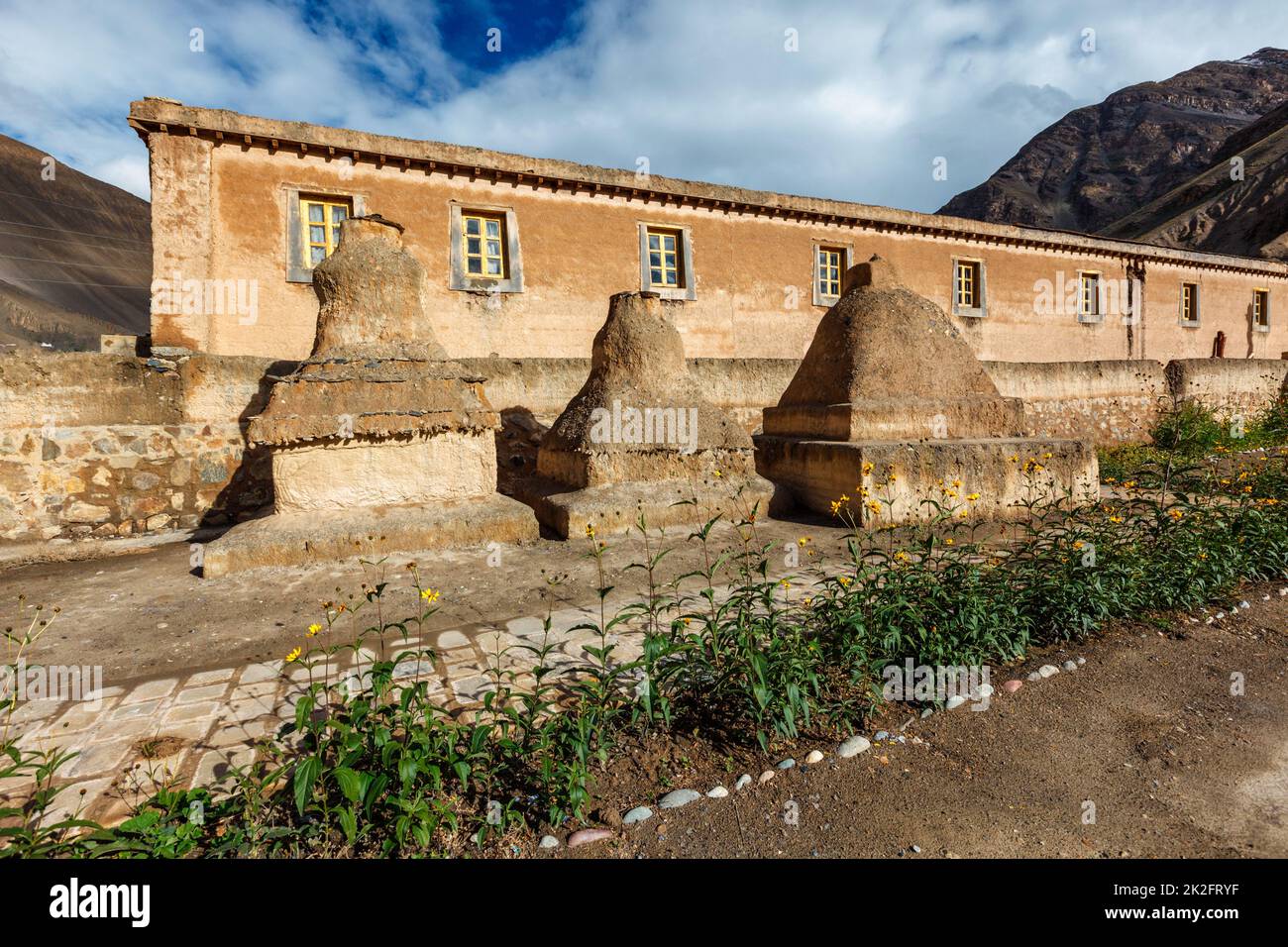 Tabo monastery in Tabo village, Spiti Valley, Himachal Pradesh, India ...