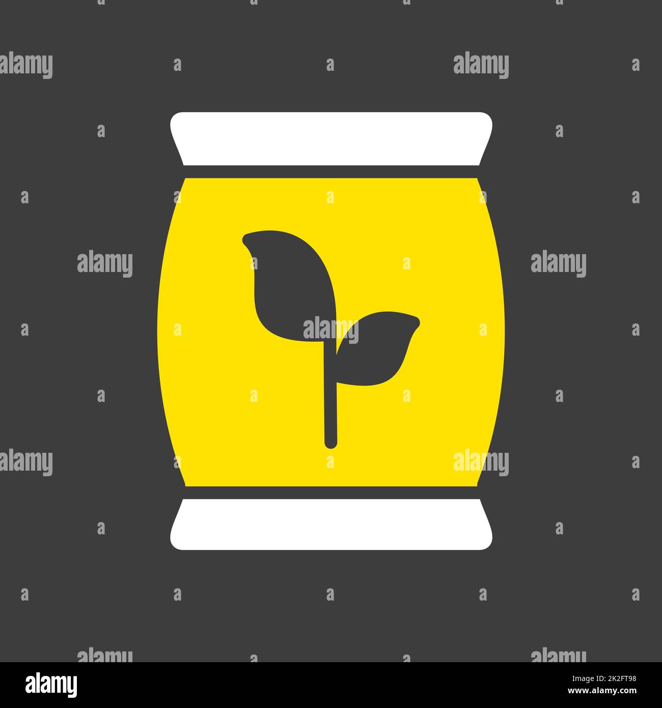 Fertilizer bag isolated vector icon Stock Photo - Alamy