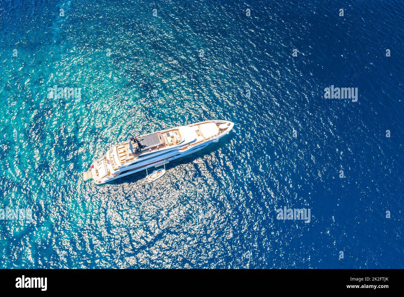 Aerial view on sea boat hi-res stock photography and images - Alamy