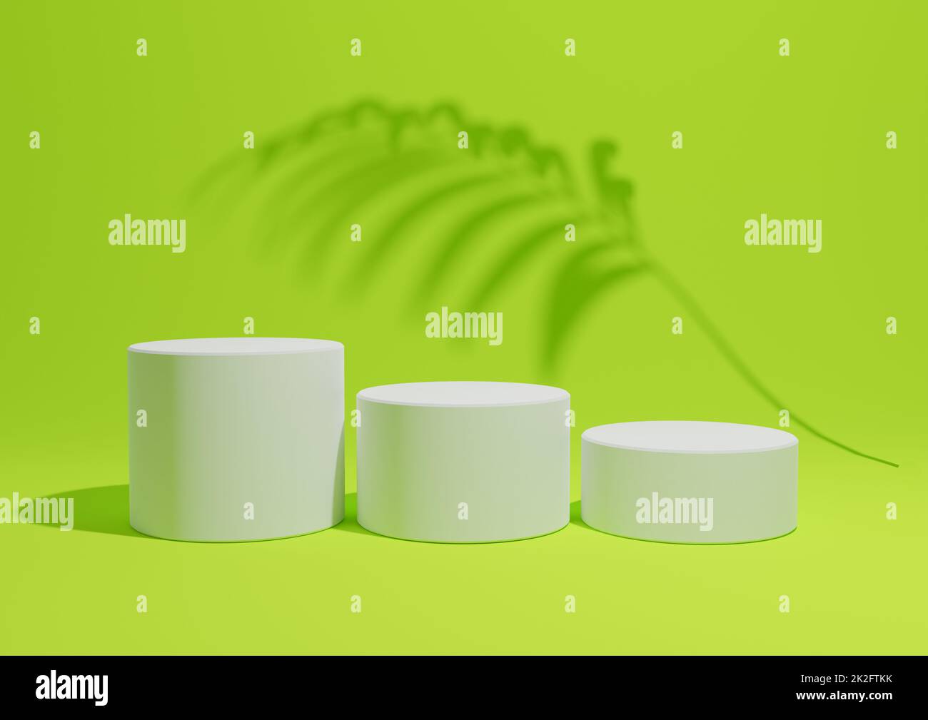 Bright, lime, neon green ,3D render of a simple, minimal product display composition backdrop ...