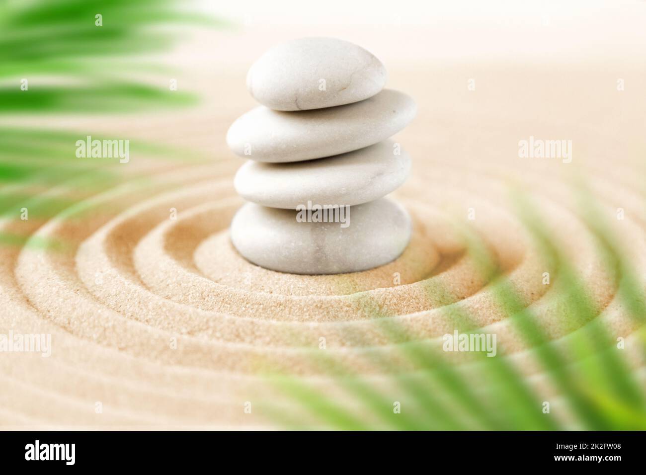 Zen natural japanese garden background Stock Photo - Alamy
