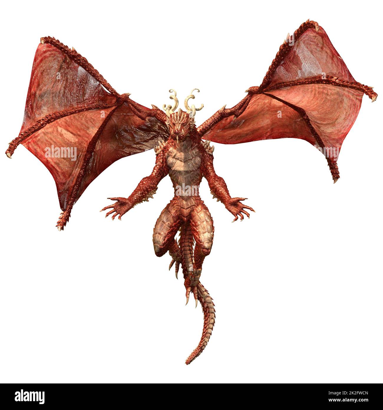 3D Rendering Fairy Tale Dragon on White Stock Photo - Alamy