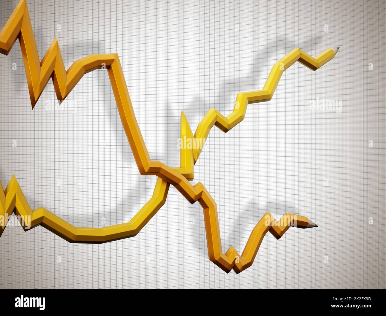 Pencil bar chart hi-res stock photography and images - Alamy