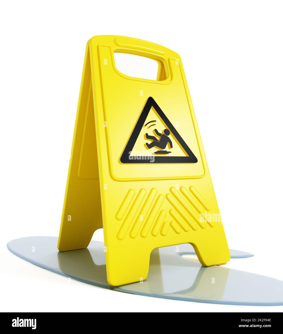 Caution wet floor sign on Cut Out Stock Images & Pictures - Alamy