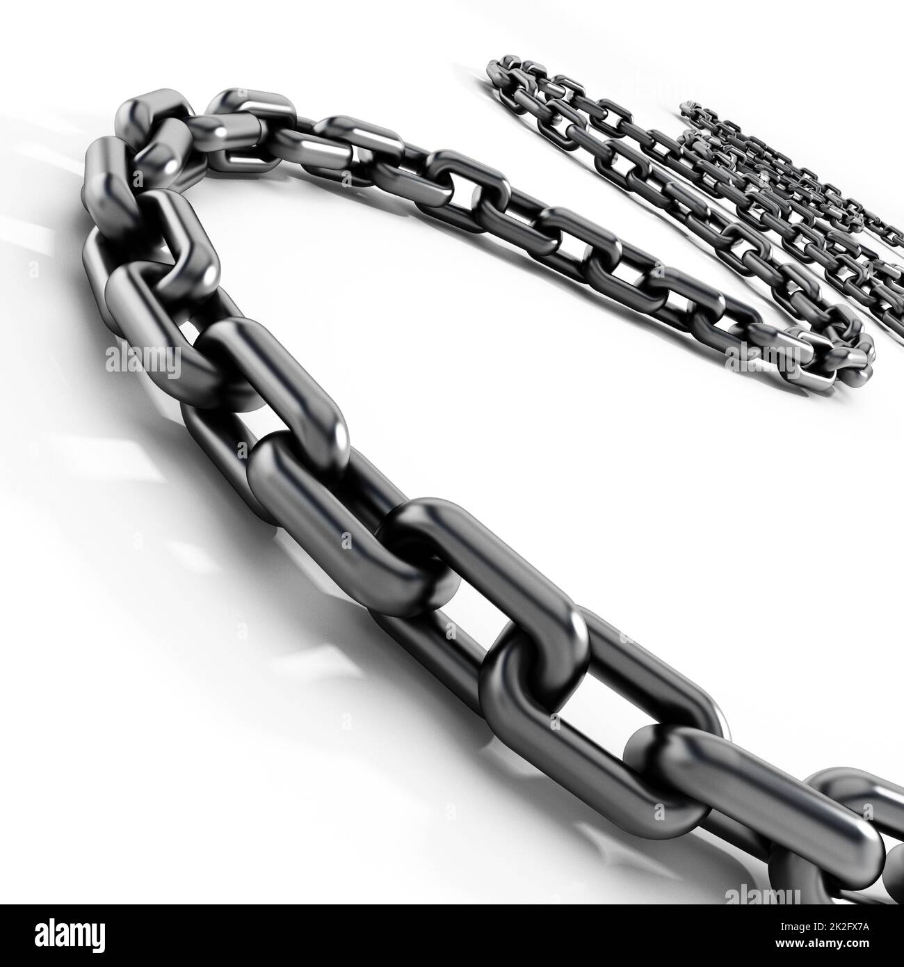 Chain on white background Stock Photo - Alamy