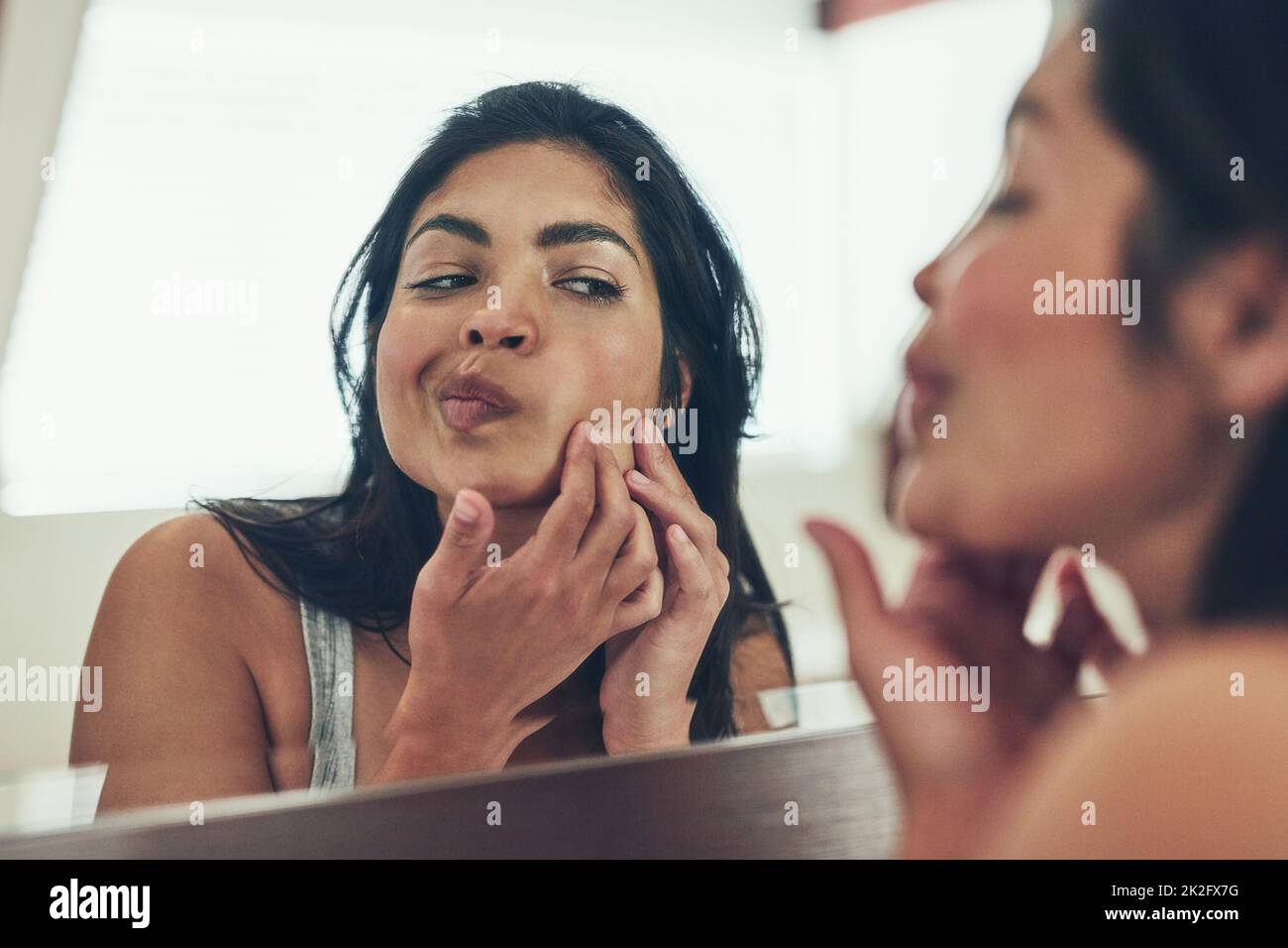 Squeezing face hi-res stock photography and images - Alamy