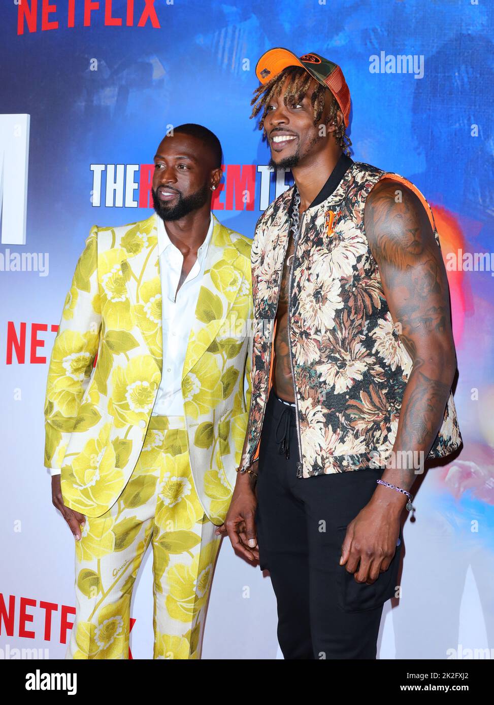 Hollywood, CA, September 22, 2022, Dwayne Wade, Dwight Howard arrives ...