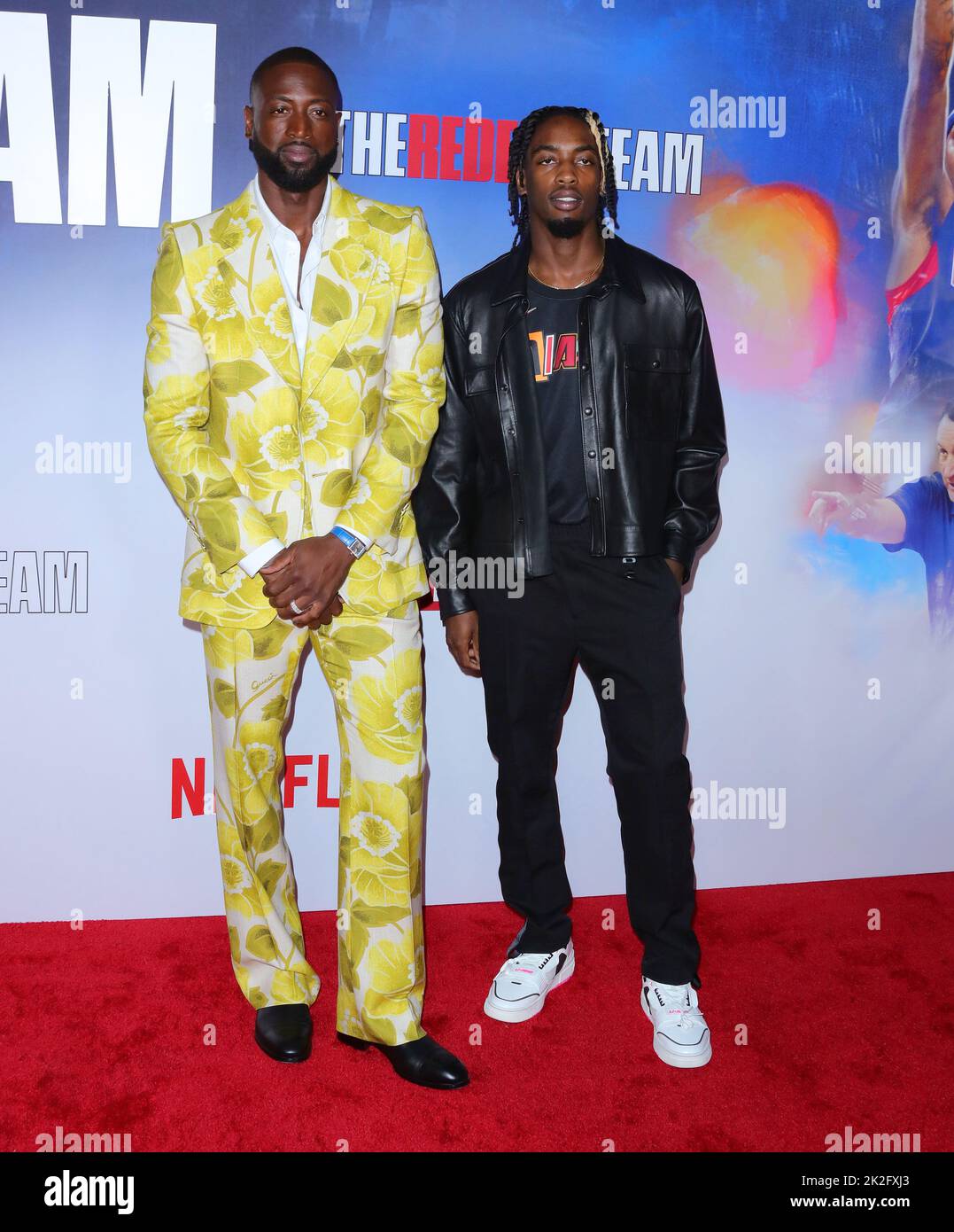 Hollywood, CA, September 22, 2022, Dwayne Wade, Zaire Wade arrives at ...