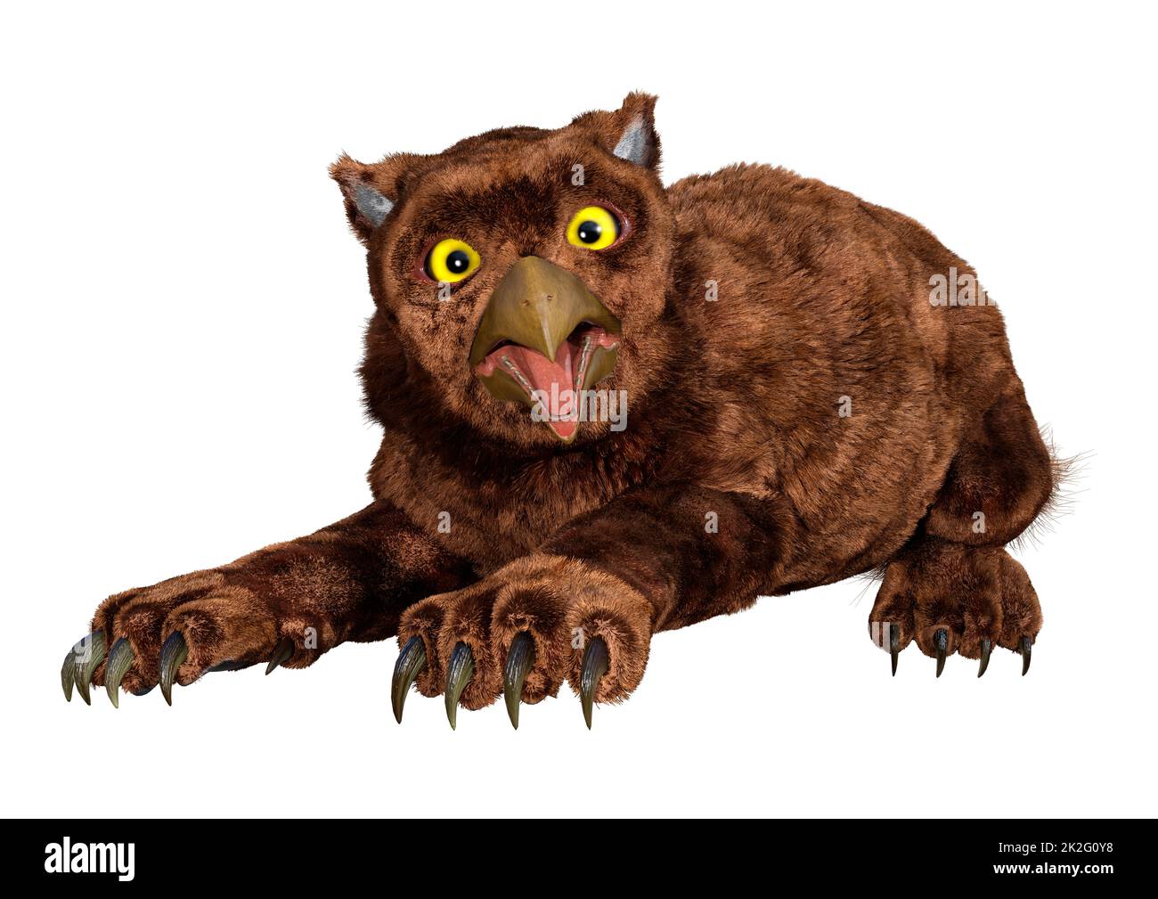 3D Rendering Fantasy Creature on White Stock Photo - Alamy