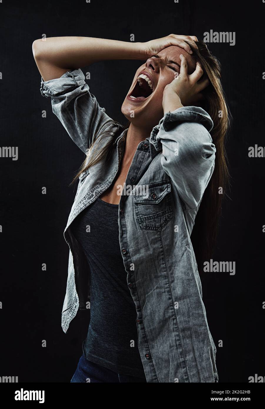 Screaming fear hi-res stock photography and images - Alamy