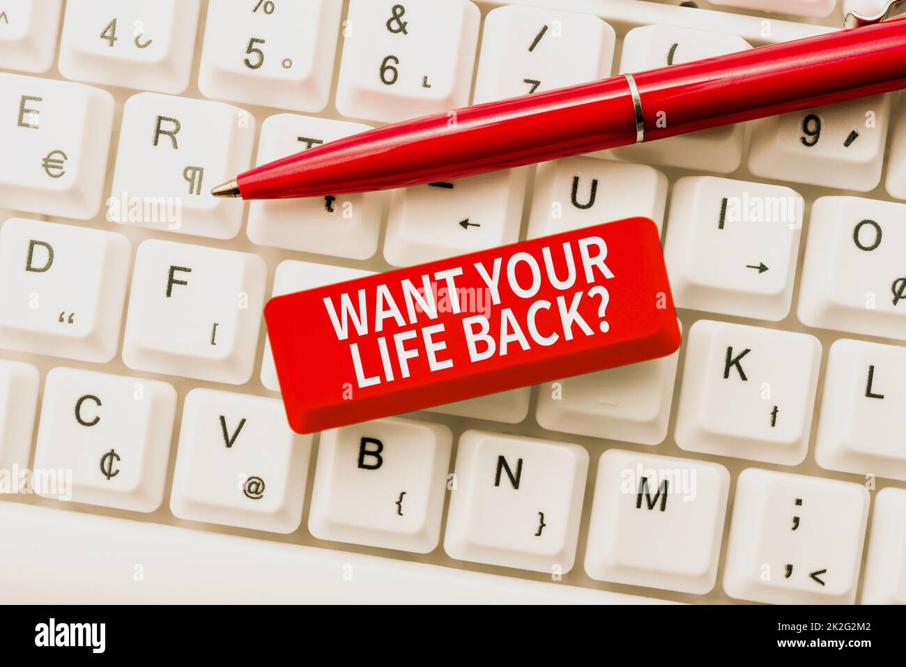 Conceptual display Want Your Life Back Question. Word Written on Have ...