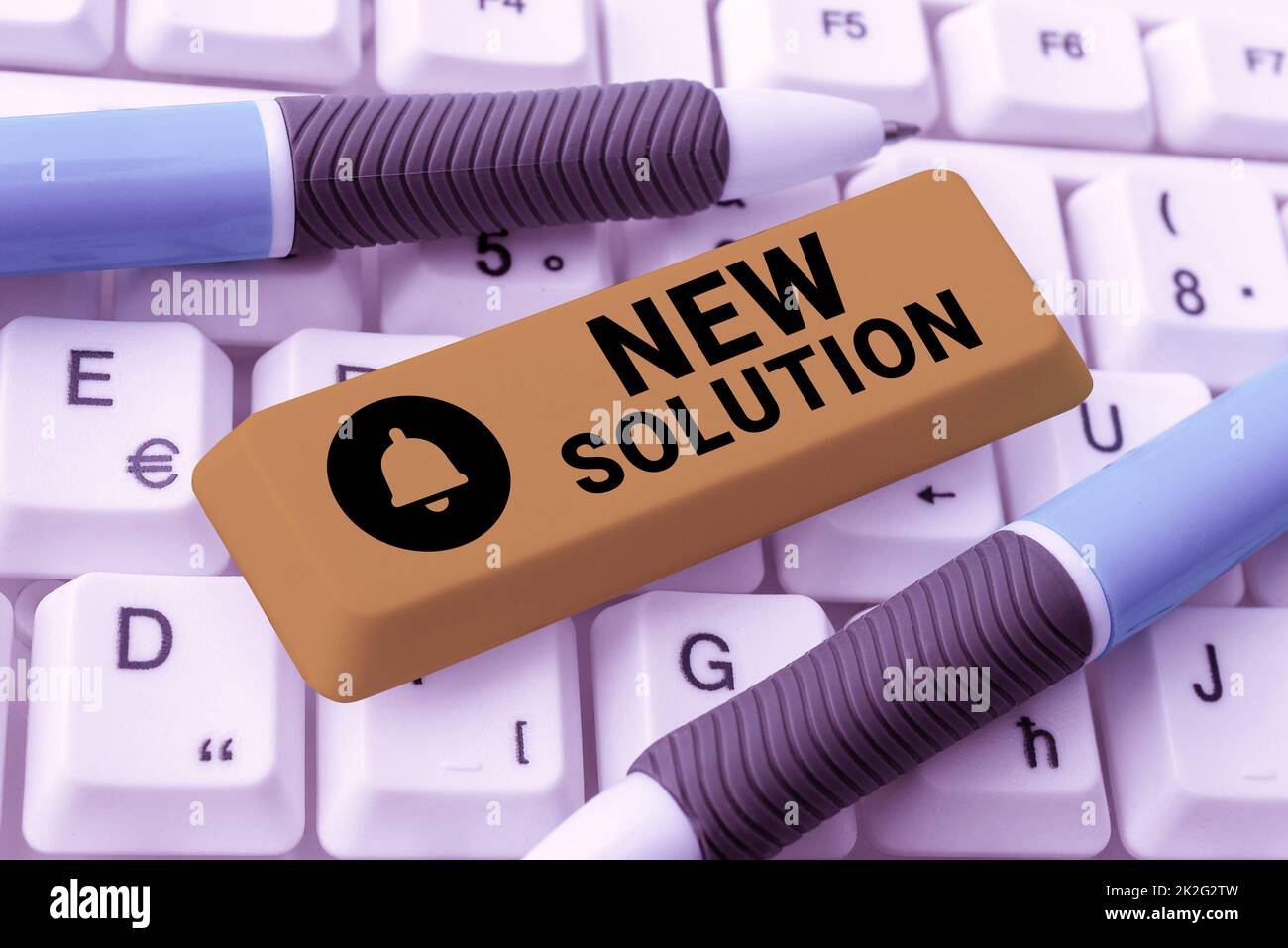 Sign displaying New Solution. Concept meaning Modern Innovation Latest ...